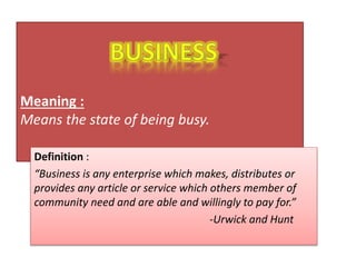 Business and business management | PPTX