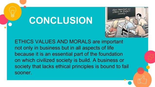 Role Of Ethics; Values And Morality In Business Management | PPTX