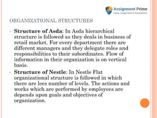 A Report on Structures and Cultures of Different Organization. | PPT