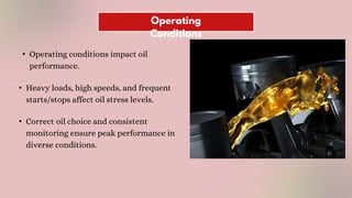 Factors Influencing Hydraulic Oil Performance | PPTX