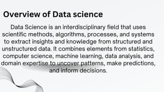 Data science course learning with project | PDF