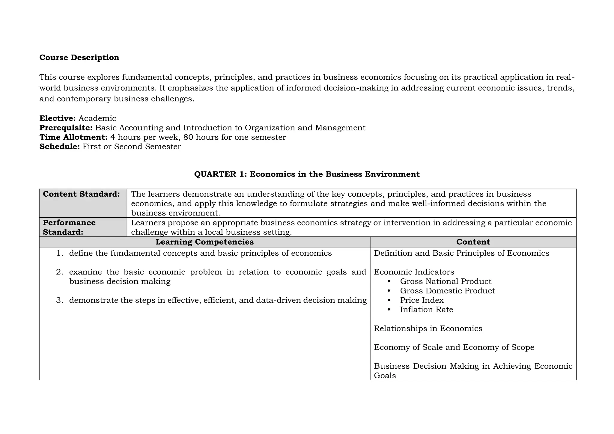 the Business and Economics curriculum guide | PDF