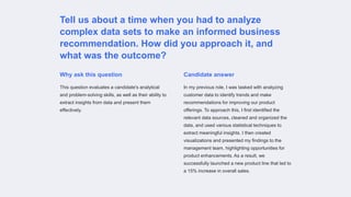 Business Analyst Behavioral Interview Questions | PPT