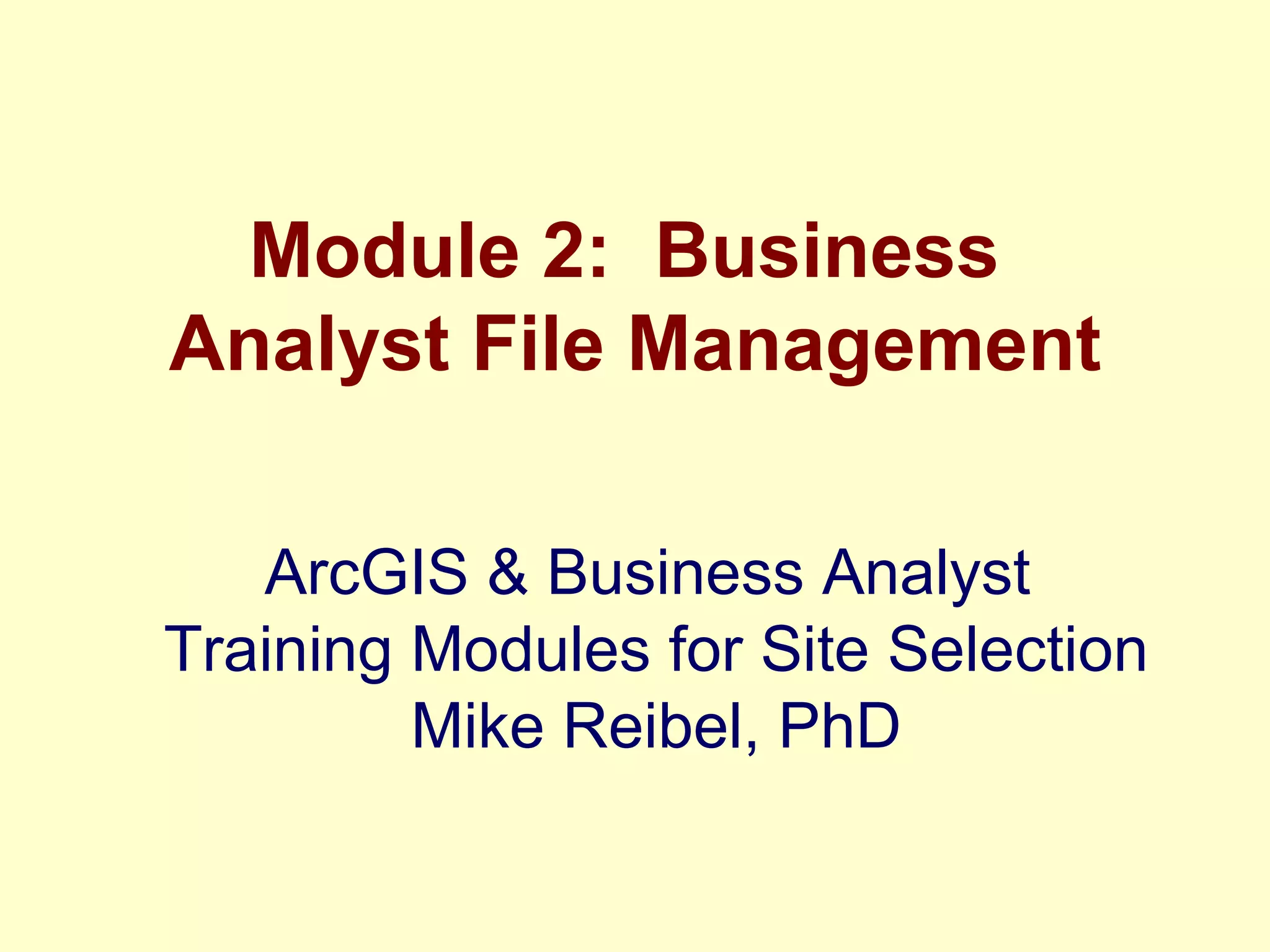 Business Analyst Modules | PPT