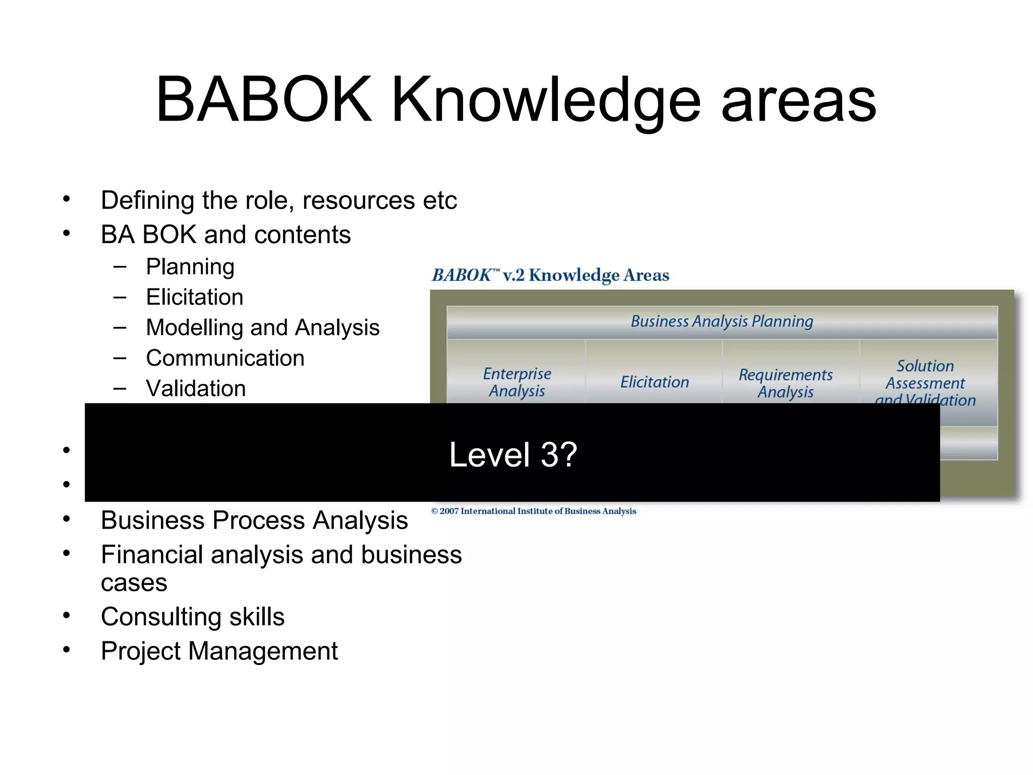 Business Analyst Training | PPT