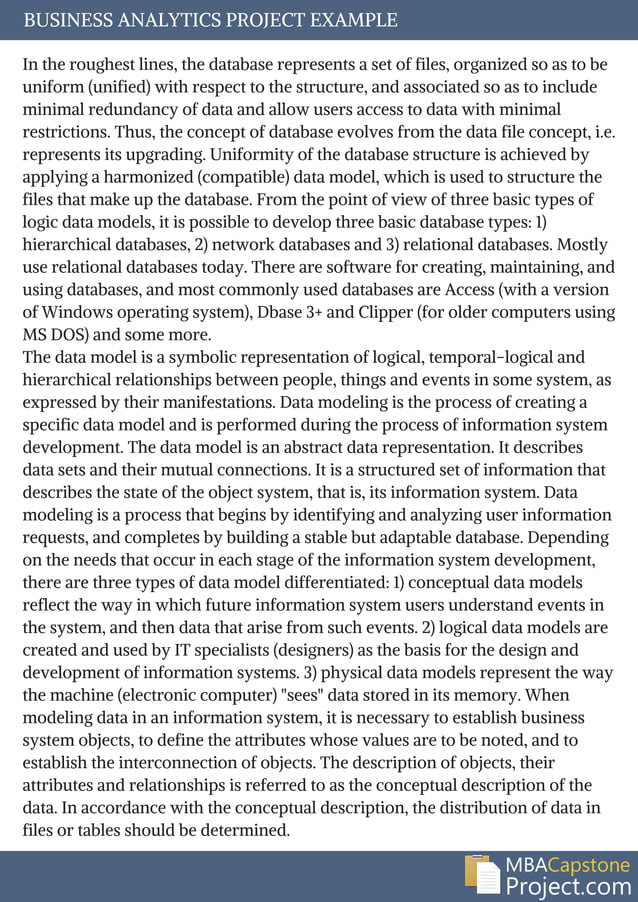 Business Analytics Project Example | PDF