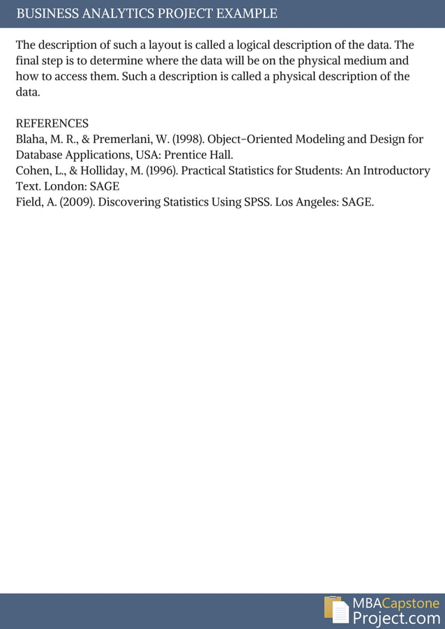 Business Analytics Project Example | PDF