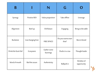 Business babble-bingo-cards | PPTX