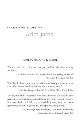 Business, Balance And Beyond | PDF