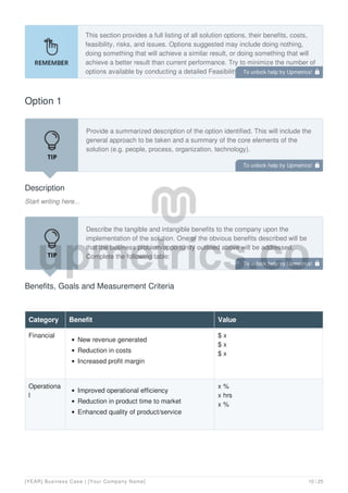 Business Case Template | PDF