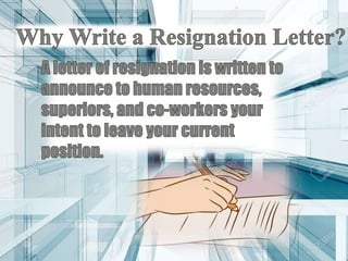 Resignation Letter | PPTX