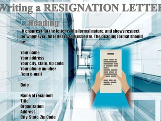 Resignation Letter | PPTX