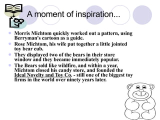 evolution of the teddy bear | PPT
