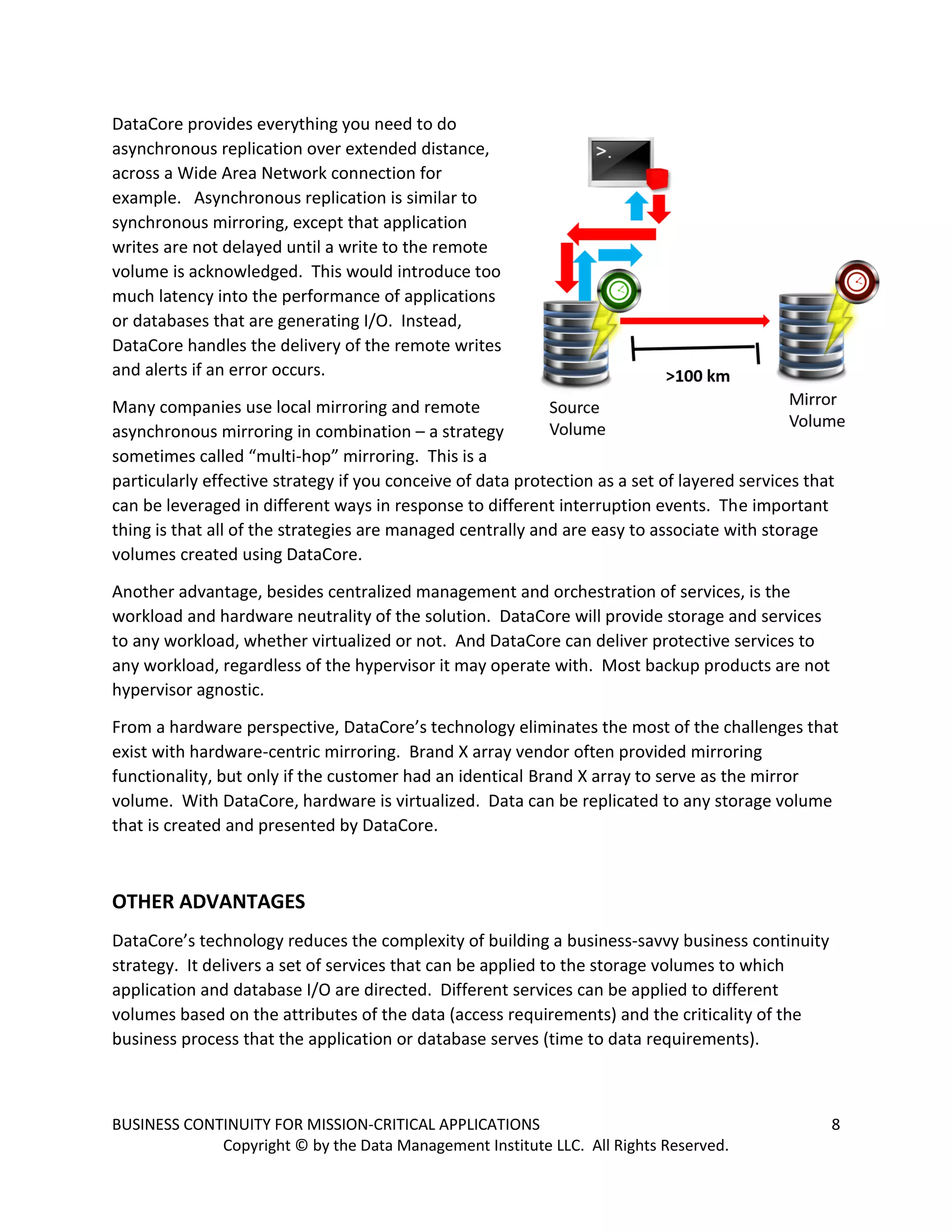 Business Continuity for Mission Critical Applications | PDF