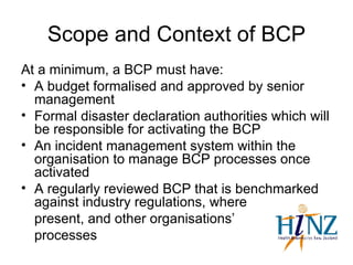 BUSINESS CONTINUITY PLANNING | PPT