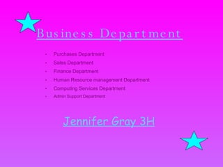 Business Department | PPT