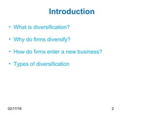 Business diversification | PPT