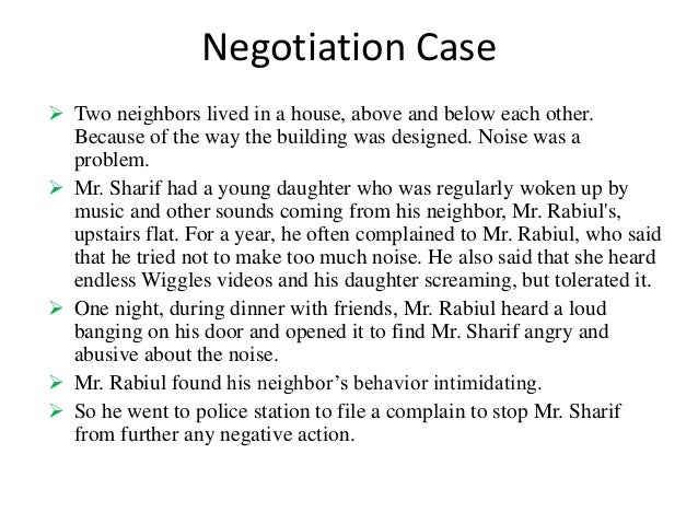 Case Study For Negotiation case-study-for-negotiation