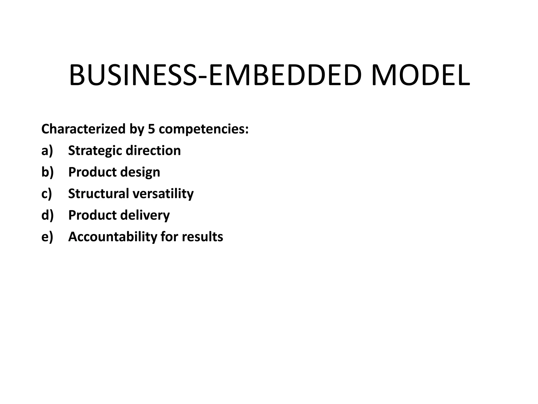 Business embedded model | PPTX