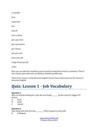 Business english-lesson-1-full-text | PDF