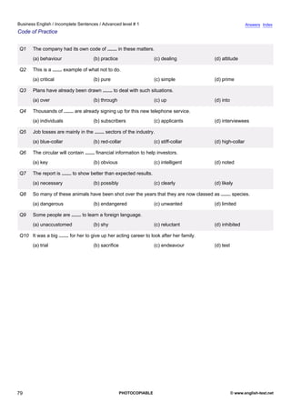 Business english-tests-sample | PDF