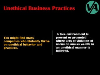 Ethical & Unethical Business Practices | PPTX
