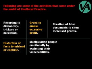 Ethical & Unethical Business Practices | PPTX | Business | Business and ...