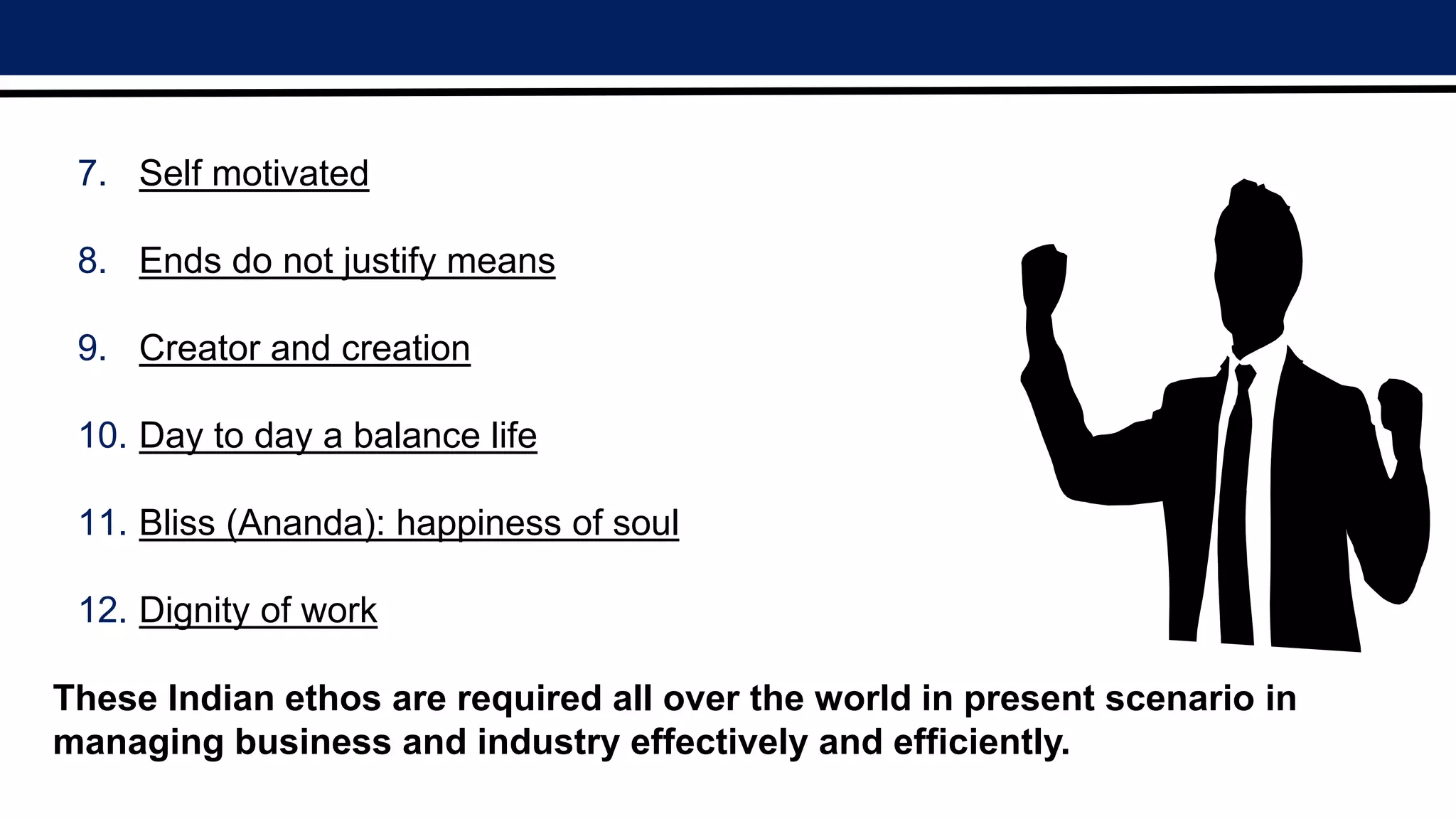 Indian ethos for work life | PPTX