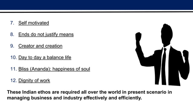 Indian ethos for work life | PPTX