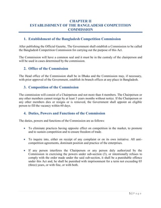 Laws Regulating Competition - In the Perspective of Bangladesh | PDF