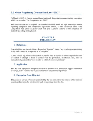 Laws Regulating Competition - In the Perspective of Bangladesh | PDF
