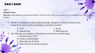 Business Finance- Different Types of Investments | PPTX
