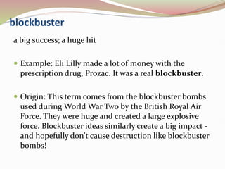 business-idioms in English language teaching | PPT