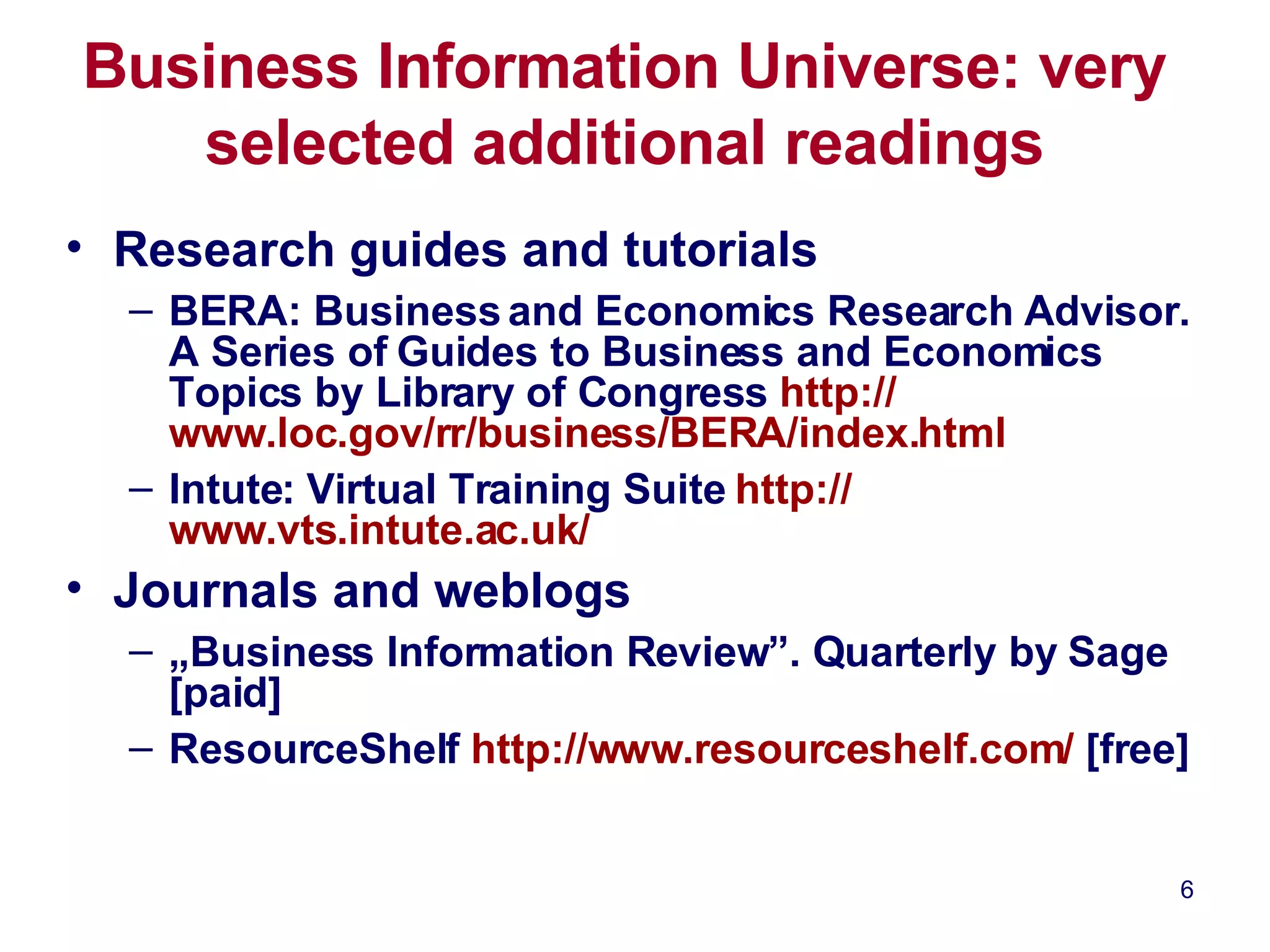 Business Information module1 | PPT