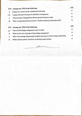 Business-Intelligence question paper 2023 | PDF