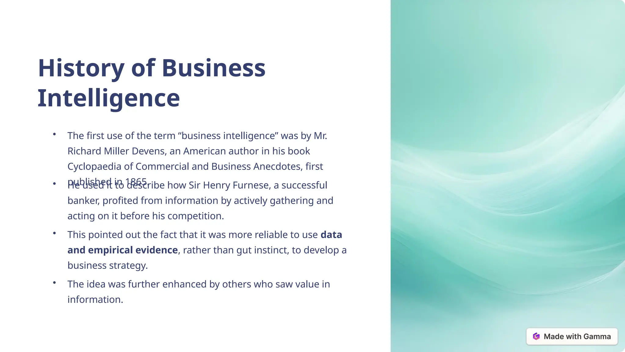 Introduction to Business Intelligence definition and types | PPTX