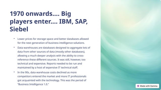 Introduction to Business Intelligence definition and types | PPT