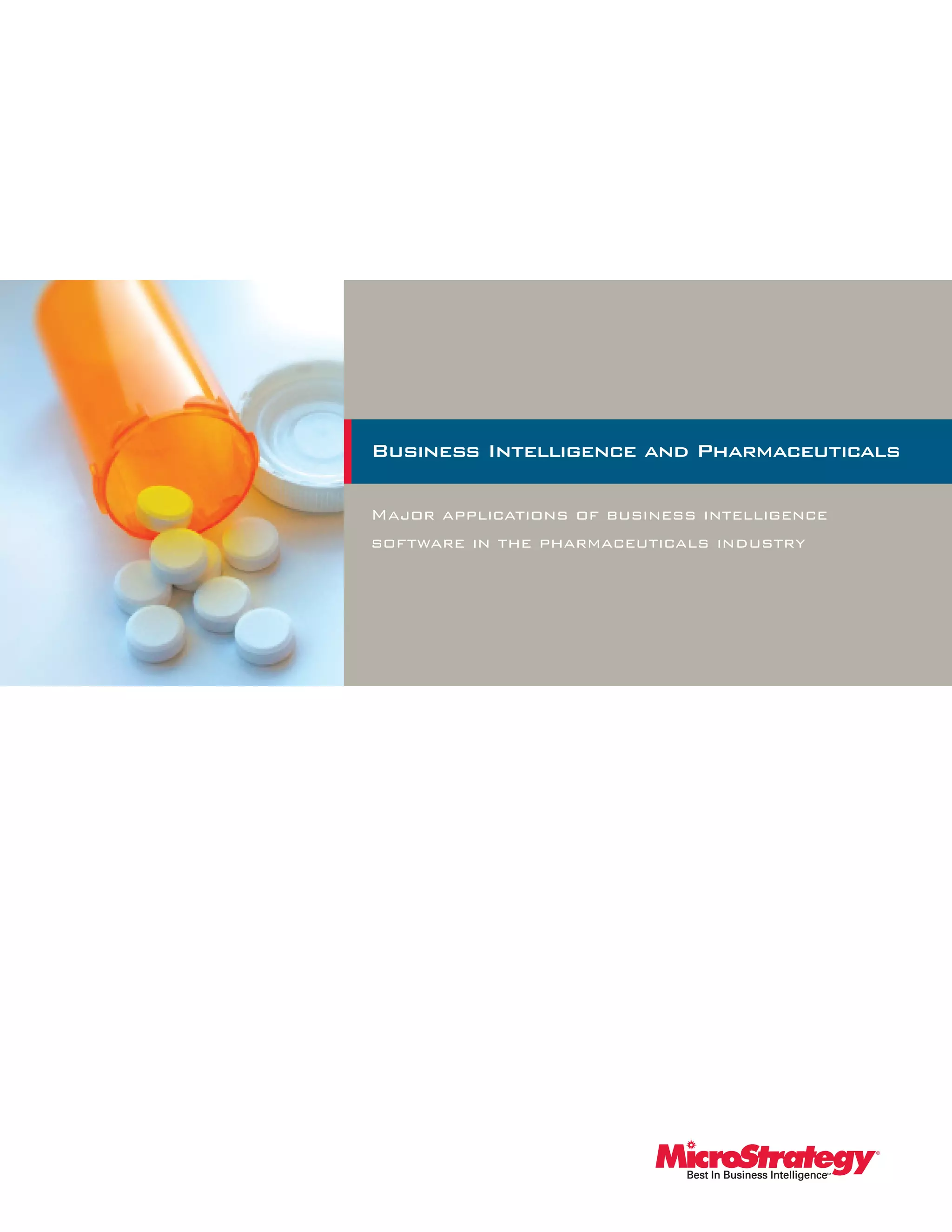 Application of BI in pharmaceutical industry | PDF