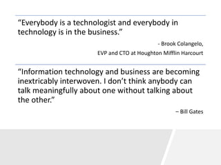 Strengthening Business/IT Relationships | PPT