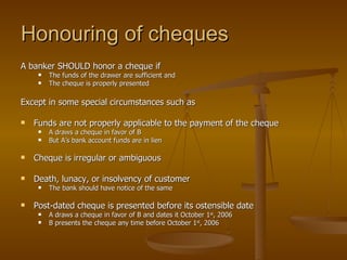 Business Law - Bankers and Cheques | PPT
