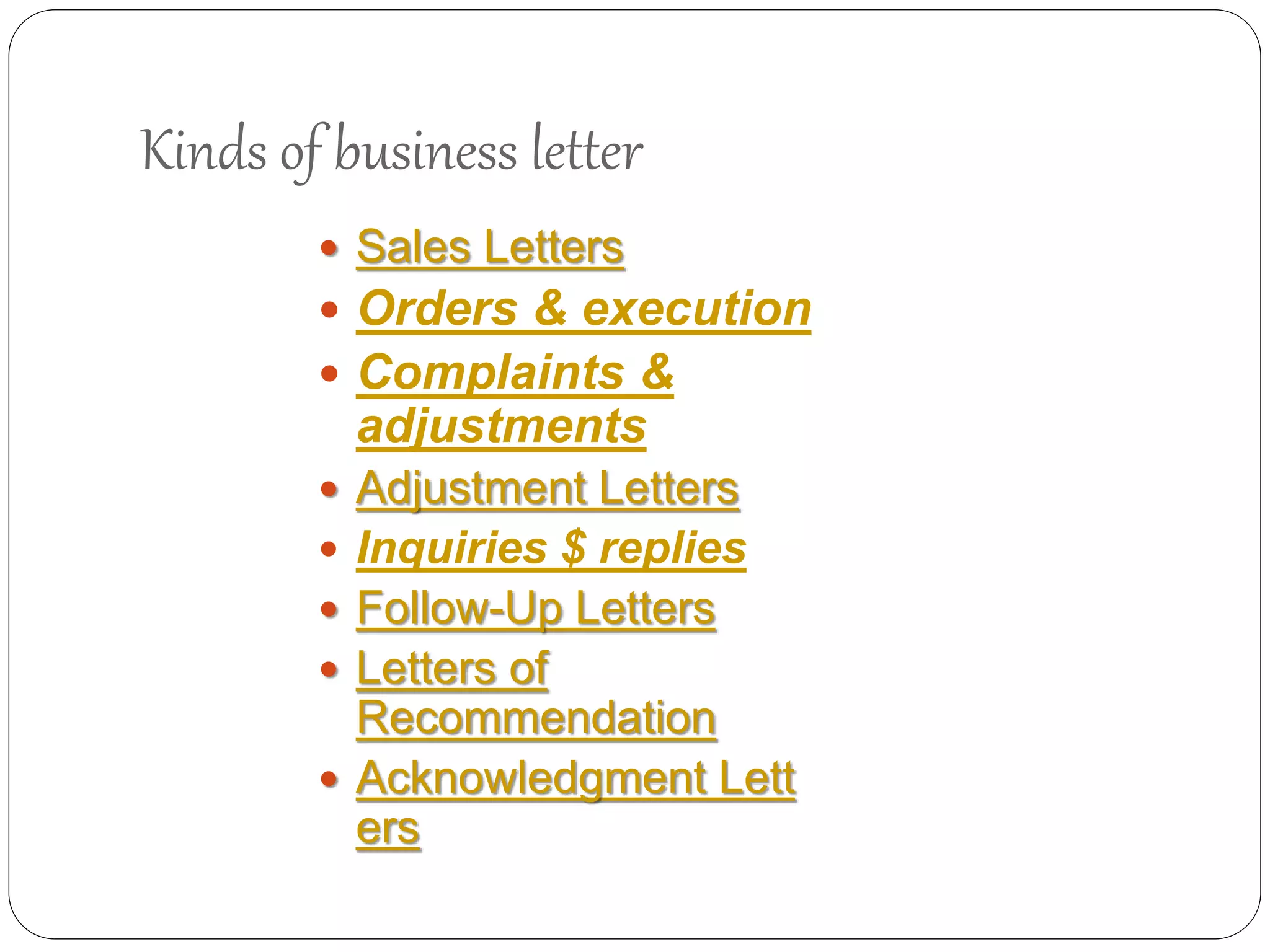 Business letter-ppt | PPTX