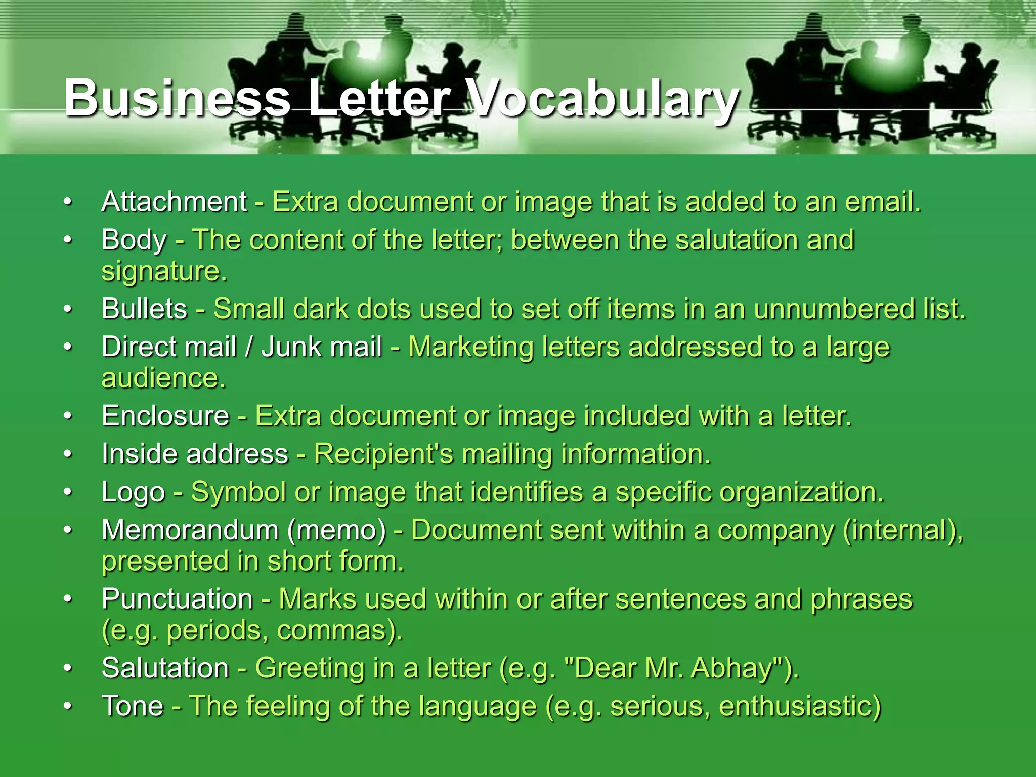 Business Letters | PPT