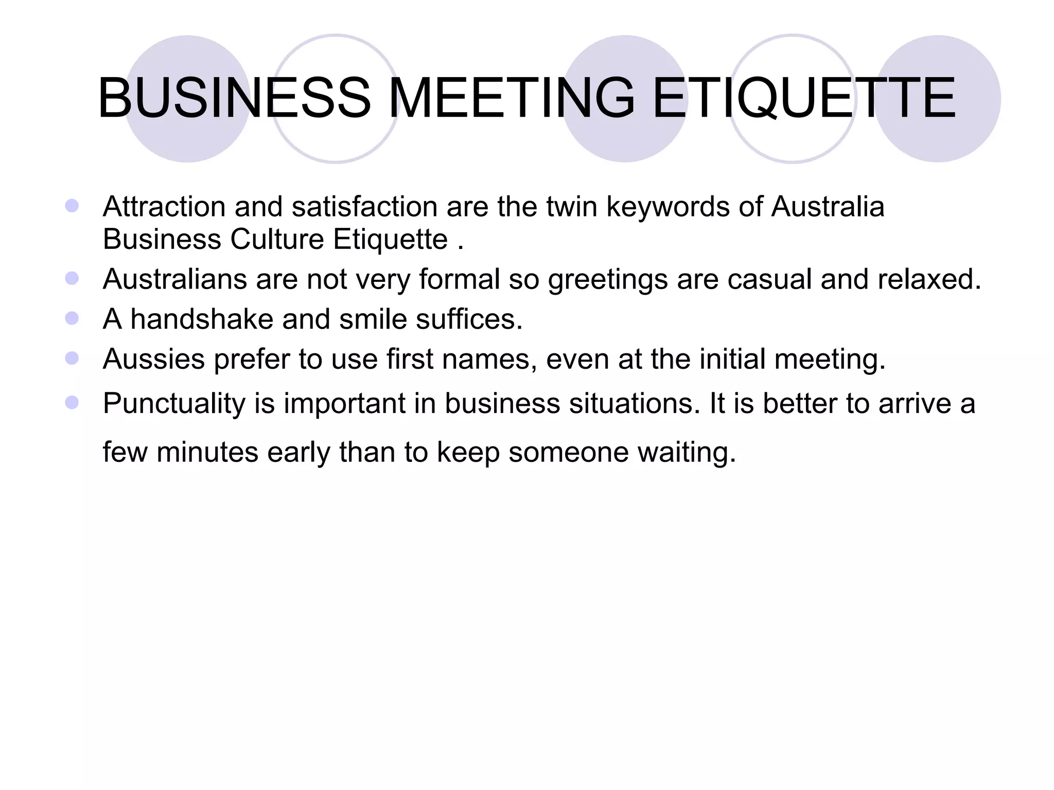 Business Meeting Etiquette | PPT