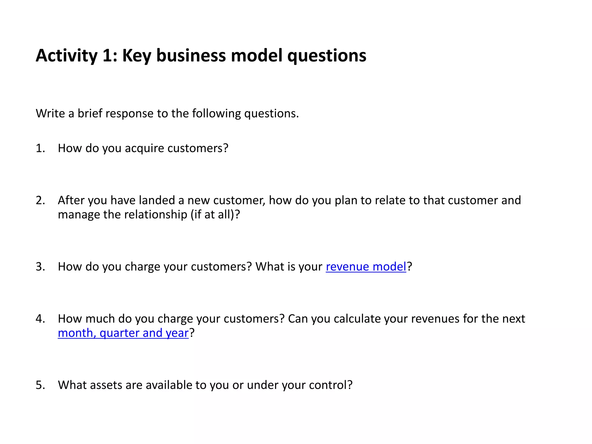 Business model-process-workbook template | PPT