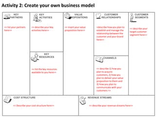 Business model-process-workbook template | PPT
