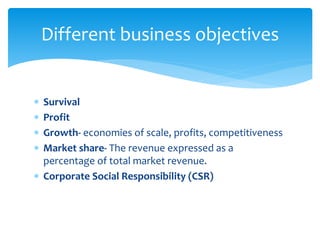 Business objectives and stakeholder objectives | PPT