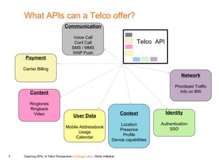 Open APIs: A Telco's Perspective | PPT