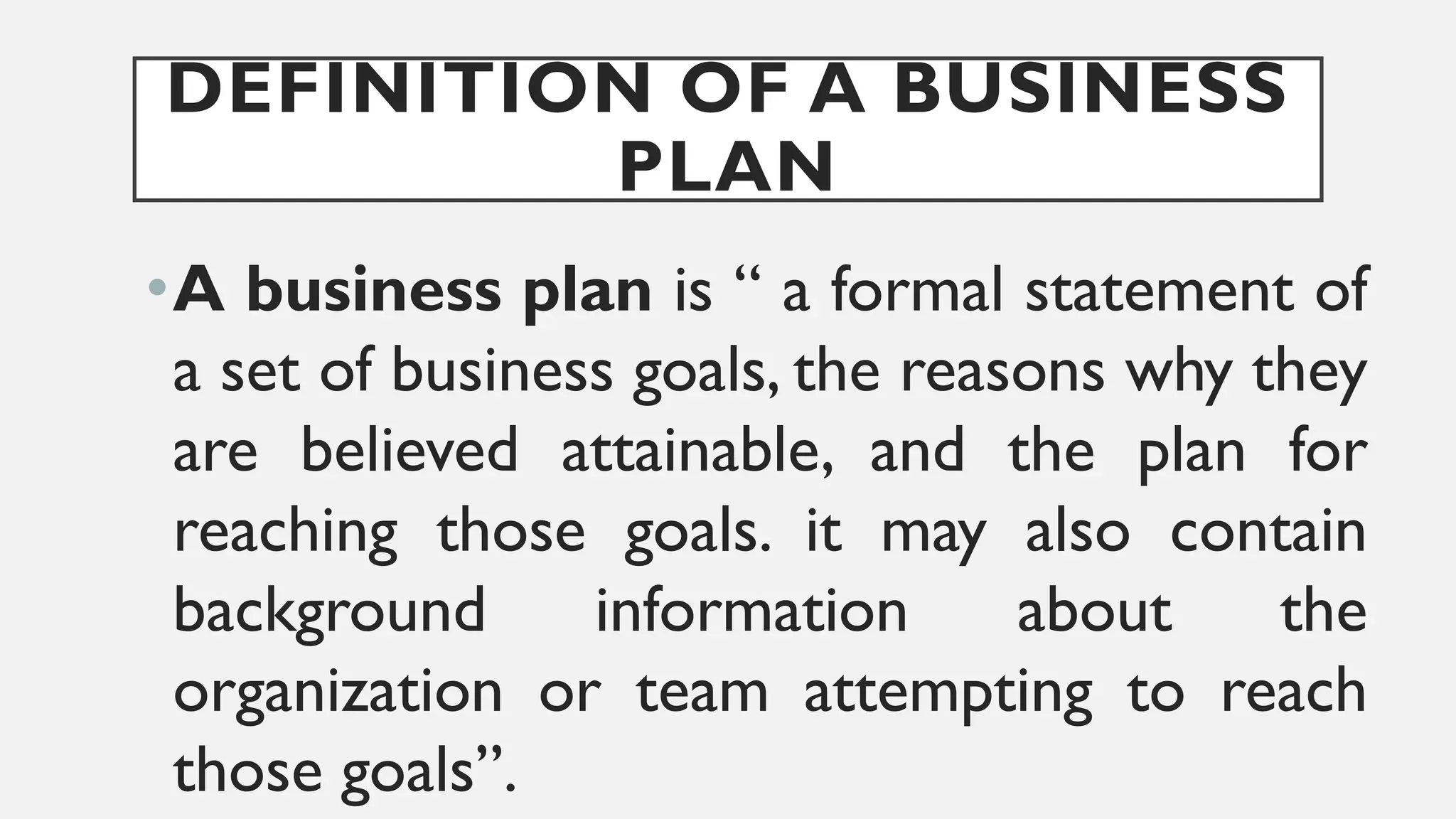Business plan meaning with example and definition | PDF
