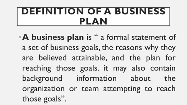 Business plan meaning with example and definition | PDF | Marketing and ...