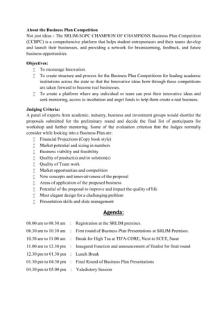 Business plan-competition | PDF